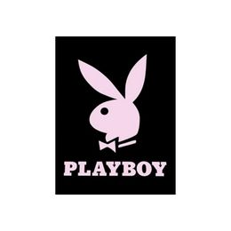 Wohndecke Playboy Bunny Häschen 150 x 200 weich und kuschelig Coral Fleecedecke