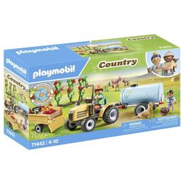 Playmobil® Konstruktions-Spielset Traktor mit Anhänger und Wassertank