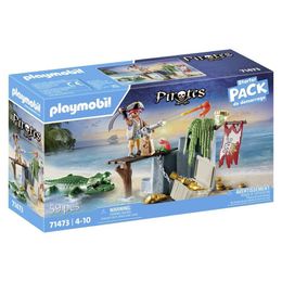 Playmobil® Konstruktions-Spielset Pirat mit Alligator