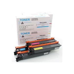 ABC Tonerkartusche, (Set 4x Toner für Brother TN248XL HL-L3220cw HL-L3220cwe HL-L3240c