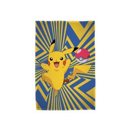 Kinderdecke Pokemon Go Pikatchu 160 x 200 weich und kuschelig Coral Fleecedecke