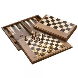 Philos Spiel, Exklusives Schach-Backgammon-Dame-Set