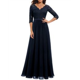 AFAZ New Trading UG Abendkleid Damen Ballkleid Maxi Lang Abendkleider Elegant für Hochzeit Spitzen Cocktailkeid