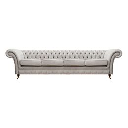 JVmoebel 4-Sitzer Luxus Neu Chesterfield Sofa Viersitzer Couch Polstermöbel Textil