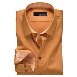 Mey & Edlich Mey & Edlich Herren T-Shirt Regular Fit Kentkragen Orange einfarbig