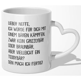 22Feels Tasse Neffe Geschenk 18. Geburtstag Jungs Abitur Weihnachten Firmung Haferl