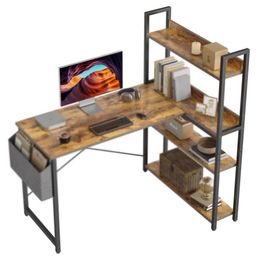 EBUY Computertisch Kleiner L-förmiger Computertisch mit Regal-Eckschreibtisch (1-St)