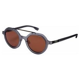 Mey & Edlich IC Berlin Herren Sonnen Brille Grau einfarbig - 01