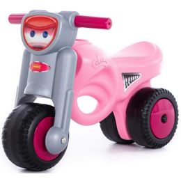 Polesie Rutschmotorrad Motorrad Rutscher Mini-Moto Girls Kinder Laufrad Lauflernrad rosa/grau