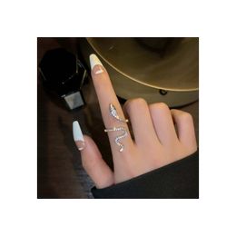 KIKI Fingerring Diamanten umwickelter Schlangenring Zeigefinger weiblicher Zierring