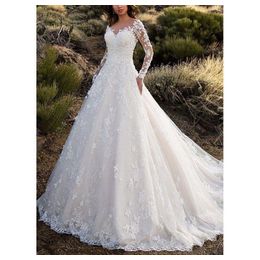 ZWY Abendkleid Damen Partykleid Bankett Kleid Hochzeitskleid Spitzenkleid (1-tlg)