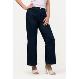 Ulla Popken Regular-fit-Jeans Jeans weites gerades Bein Stretchkomfort