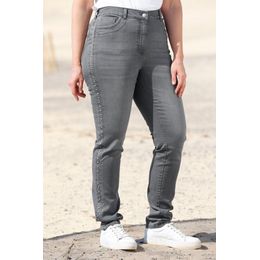 MIAMODA Regular-fit-Jeans Jeans Straight Fit Ziernieten 5-Pocket