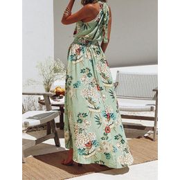 AFAZ New Trading UG Sommerkleid Maxikleider Damen Sommer Ärmellos Strandkleid Lang Kleider