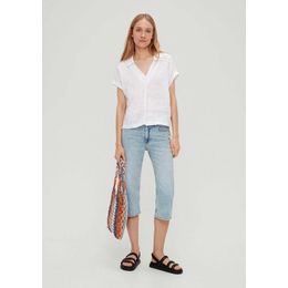 s.Oliver 7/8-Jeans Karolin Comfort Culotte / Relaxed Fit / Mid Rise / Straight Leg Label-Patch