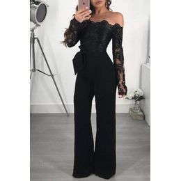 FIDDY Overall Spitzen-Jumpsuit Damen Elegant FüR Hochzeit Overall TräGerlos Sexy