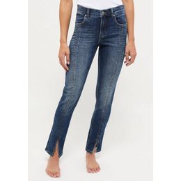 Angels 5-Pocket-Jeans Jeans Skinny Slit mit Reißverschluss