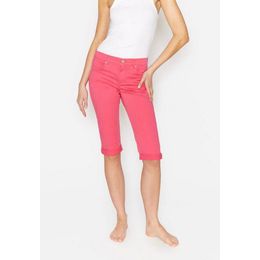 Angels Slim-fit-Jeans 5-Pocket-Hose Capri TU mit Label-Applikationen