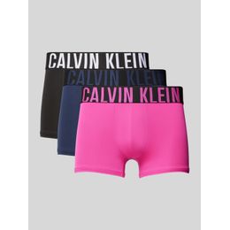 Calvin Klein Underwear Trunks mit elastischem Logo-Bund im 3er-Pack