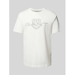 Gant T-Shirt mit Label-Print