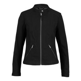 bonprix Jacke aus Baumwoll-Twill mit seitlichen Stretcheinsätzen