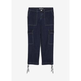 bonprix Cargo Jeans Mid Waist, cropped