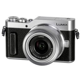 Hybrid-Kamera Lumix DC-GX880K - Silber/Schwarz + Panasonic Panasonic Lumix G Vario HD 12-32 mm f/3.5-5.6 Mega OIS f/3.5-5.6
