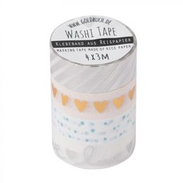 Goldbuch Washi Tape 10627 Love silber