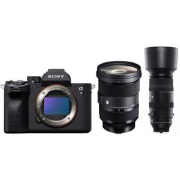 Sony Alpha ILCE-7 IV + Sigma 24-70mm f2,8 + Sigma 60-600mm f4,5-6,3 - abzgl. 200,00€ Sigma Cashback