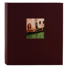 Goldbuch 27 972 Album Bella Vista bordeaux schwarze Seiten