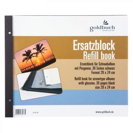 Goldbuch Ersatzblock 83 076 schwarz 29x24cm für Schraubalben 30x25cm