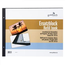 Goldbuch Ersatzblock 83 077 schwarz 38x30 cm für Schraubalben 31x39cm