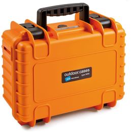 B&W International B&W Case Type 3000 SI orange mit Schaumstoffeinsatz