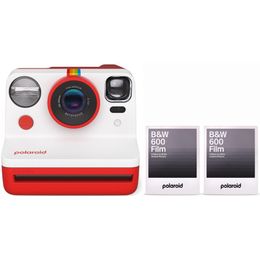 Polaroid Now Gen2 Kamera Rot + 600 B&W Film 8x 2er Pack