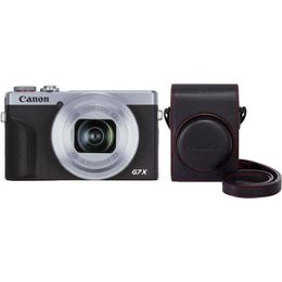 Canon PowerShot G7X Mark III silber+Canon DCC-1880 Tasche