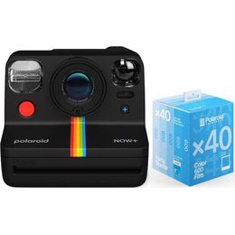 Polaroid Now+ Gen2 Kamera Schwarz + 600 Color Film 40x