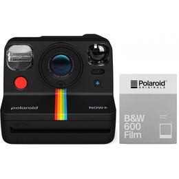 Polaroid Now+ Gen2 Kamera Schwarz + 600 B&W Film 8x