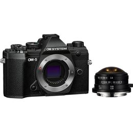 Lancom Systems OM System OM-5 schwarz + LAOWA 4mm f2,8 Fisheye