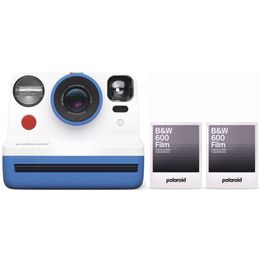 Polaroid Now Gen2 Kamera Blau + 600 B&W Film 8x 2er Pack