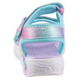 Skechers Kids UNICORN DREAMS SANDAL MAJESTIC BLISS Sandale, Sommerschuh, Klettschuh, Blinkschuh, blinkende Einhorn-Applikation, lila|rosa