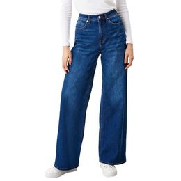 s.Oliver High-waist-Jeans mit verlängerten Gürtelschlaufen, blau