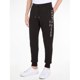 Tommy Hilfiger Sweathose BASIC BRANDED SWEATPANTS mit großem Tommy Hilfiger Schriftzug, schwarz