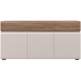 Kommode Places of Style "Invictus" Sideboards Gr. B/H/T: 176 cm x 45 cm x 86 cm, groß, 3, beige (kaschmirfarbe) Kommode