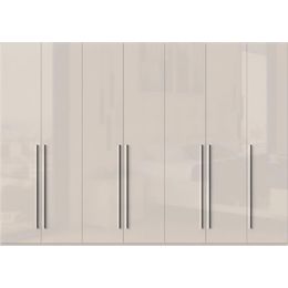 Kleiderschrank Places of Style "Piano" Schränke Gr. B/H/T: 317 cm x 224 cm x 56 cm, 7 Türen, 7 St., beige (beige hochglanz) Drehtürenschrank Kleiderschrank Drehtürenschränke