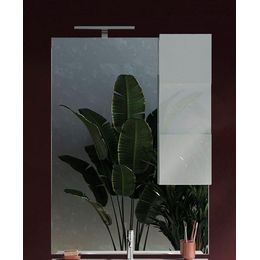 Spiegelschrank Welltime "Dama" Schränke Gr. B/H/T: 80 cm x 110 cm x 18 cm, ABS Chrom / Weiß, 1 St., Komplettausführung, weiß (weiß hochglanz lack) Bad-Spiegelschränke