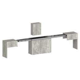 Sitzbank Tecnos "Praktika" Sitzbänke Gr. B/H: 290 cm x 45 cm, grau (beton matt) Essbänke
