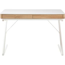 Schreibtisch MCA furniture "Bukarest" Tische Gr. B/H/T: 120 cm x 75 cm x 60 cm, weiß (weiß matt, weiß, matt) Schreibtische