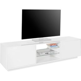 TV-Board Tecnos "bloom" Sideboards Gr. B/H/T: 180 cm x 46 cm x 41,4 cm, weiß (weißhg) TV-Lowboards