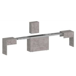Sitzbank Tecnos "Praktika" Sitzbänke Gr. B/H: 290 cm x 45 cm, silberfarben (silber beton matt) Essbänke