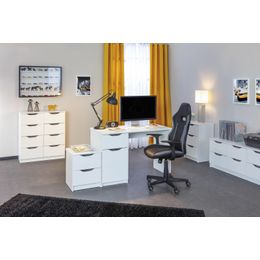 Bürostuhl Inosign "Myhomi" Stühle Gr. B/H/T: 67 cm x 113 cm x 62 cm, Kunstleder, schwarz (schwarz, grau) Drehstühle